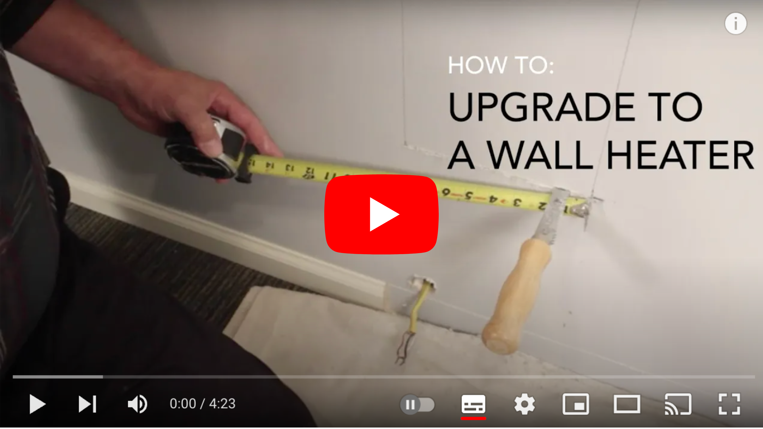 How to Upgrade From a Baseboard to Wall Heater | Cadet